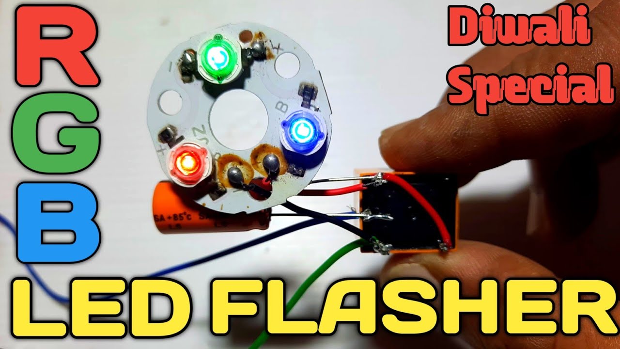 How to make 12v led flasher light | diy led flasher circuit | led ...