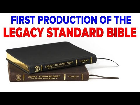 The FIRST PRINTING of the LEGACY STANDARD BIBLE - An OVERVIEW - YouTube