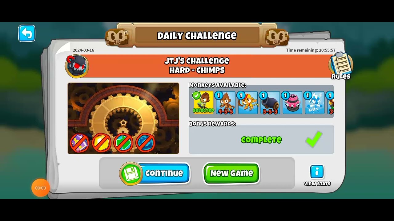 BTd6 Easy advanced challenge.... March 16 | Bloons Tower Defence 6 ...