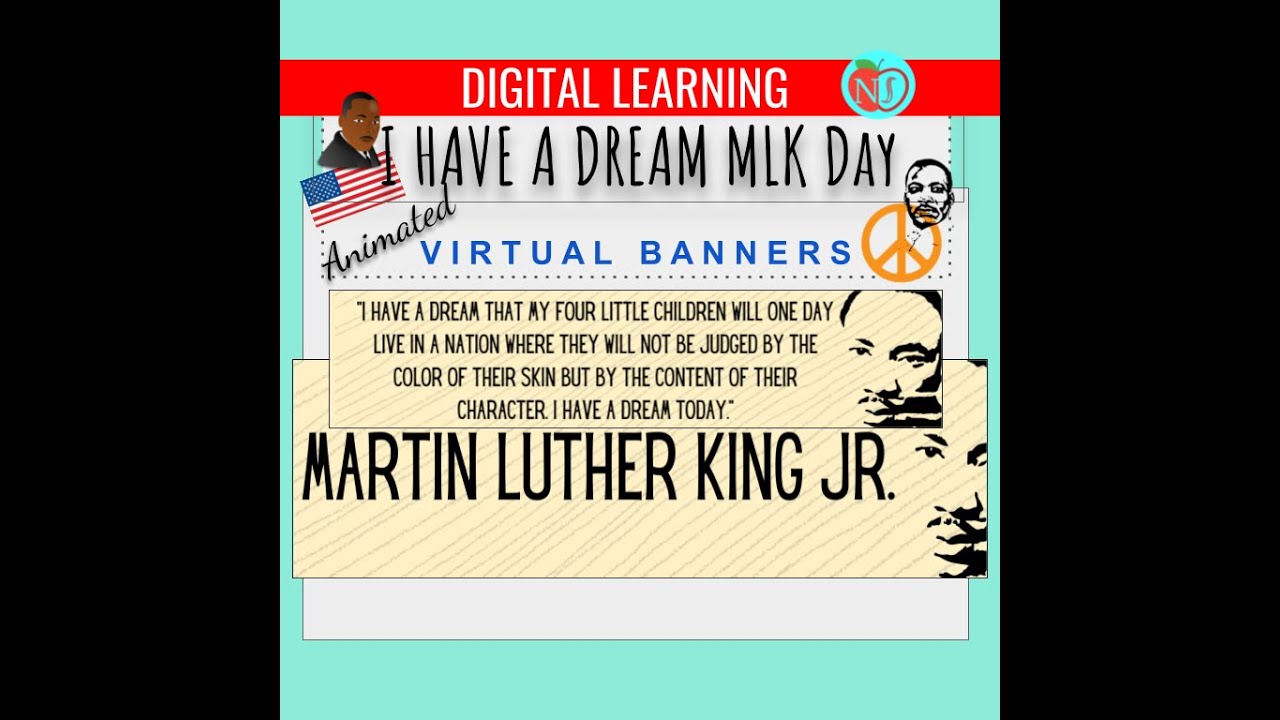 I HAVE A DREAM MLK Animated Virtual BANNER | VIRTUAL BANNER | GOOGLE ...