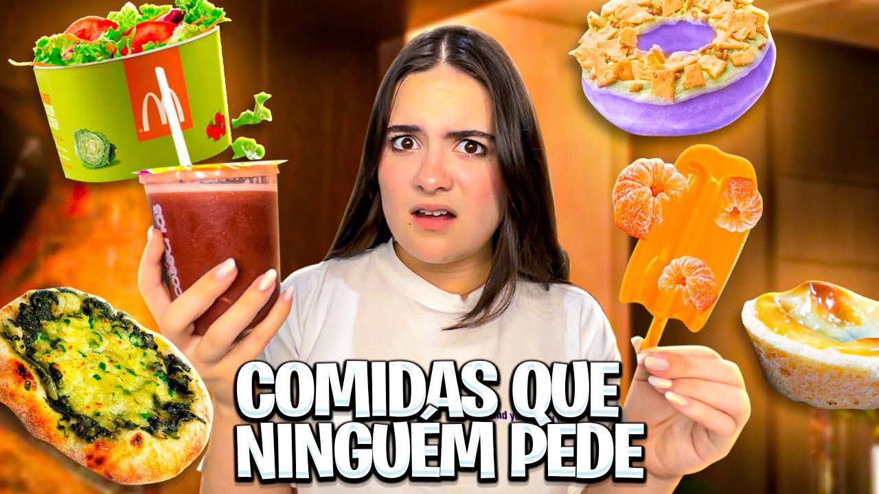 PROVANDO COMIDAS QUE NINGUÉM PEDE! - YouTube