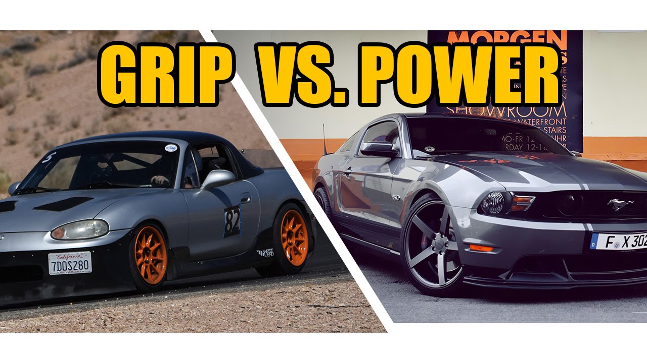 Miata VS Mustang Comparison - Grip VS Power - Streets of Willow - YouTube
