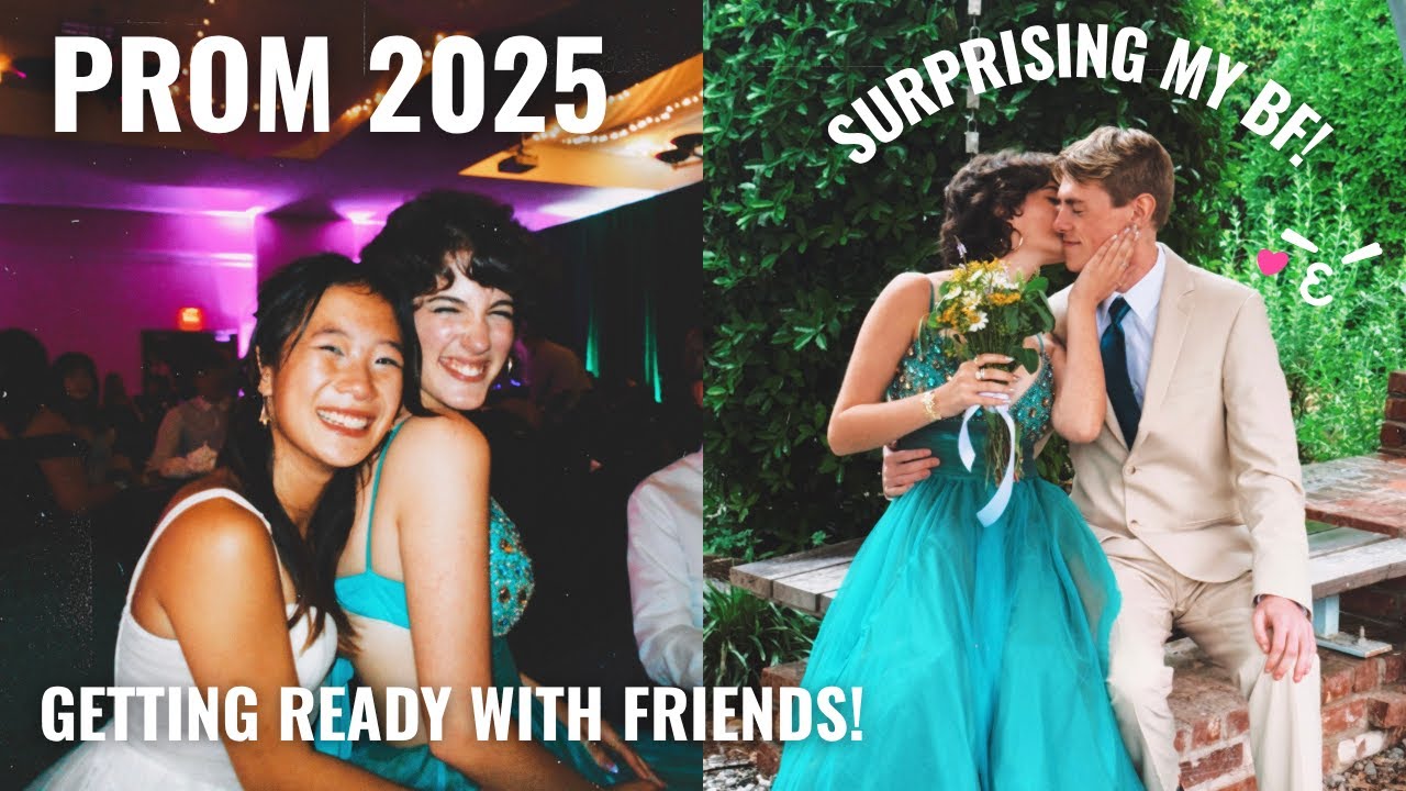 COME WITH ME TO MY SENIOR PROM | grwm with friends, car mukbang, prom ...