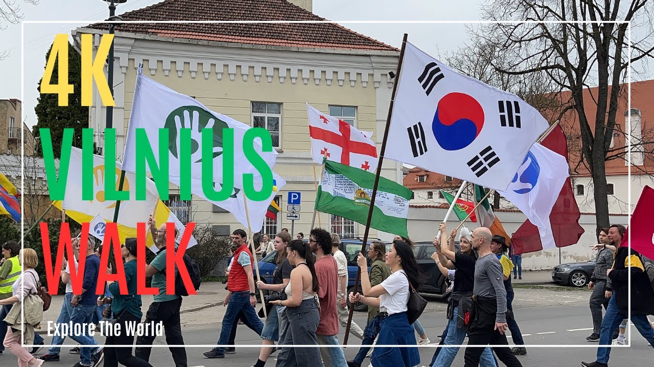 【4K】 Lithuania Vilnius Walk - Independence Day of the Republic of ...