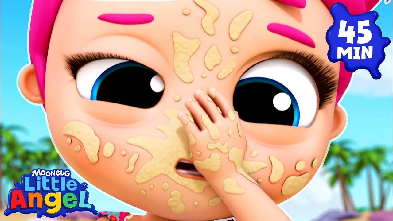 Sand Castle 🫧 SPLAT 🫧 | Little Angel | Songs and Cartoons | Best Videos ...