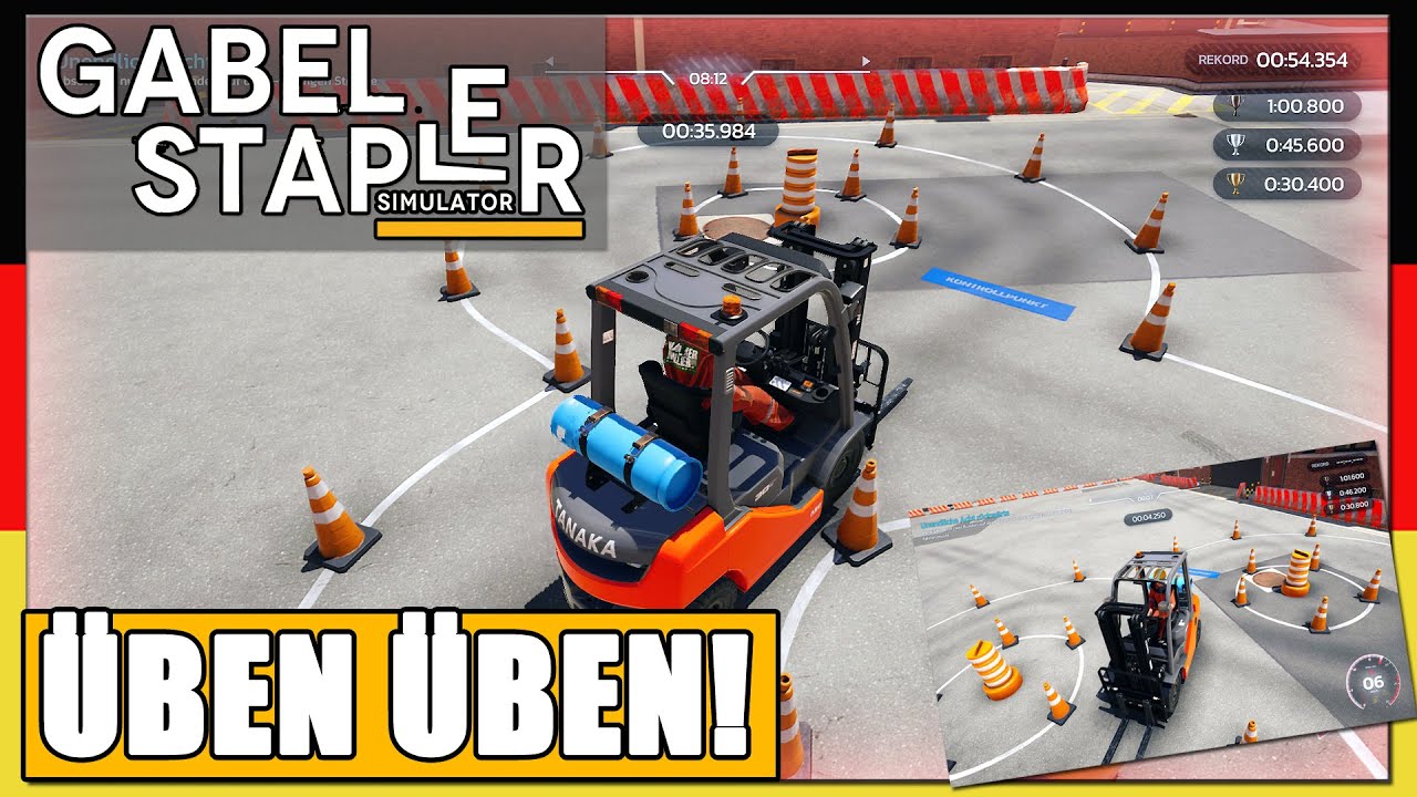Forklift [04] | FAHREN ÜBEN im TRAINING CENTER | Gabelstapler Simulator Gameplay - YouTube