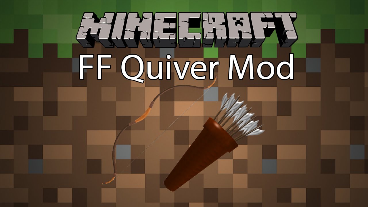 Minecraft Mod รีวิว - Mod ธนูกับซองใส่ลูกธนู | FF Quiver Mod [1.8 ...