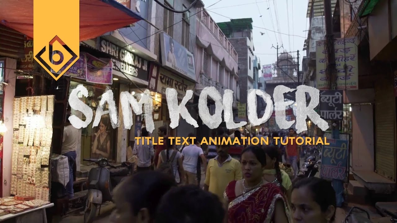 How To Create Sam Kolder Text Animation - Adobe After Effects Tutorial ...