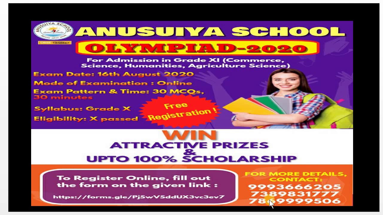 Anusuiya School Olympiad 2020 - YouTube