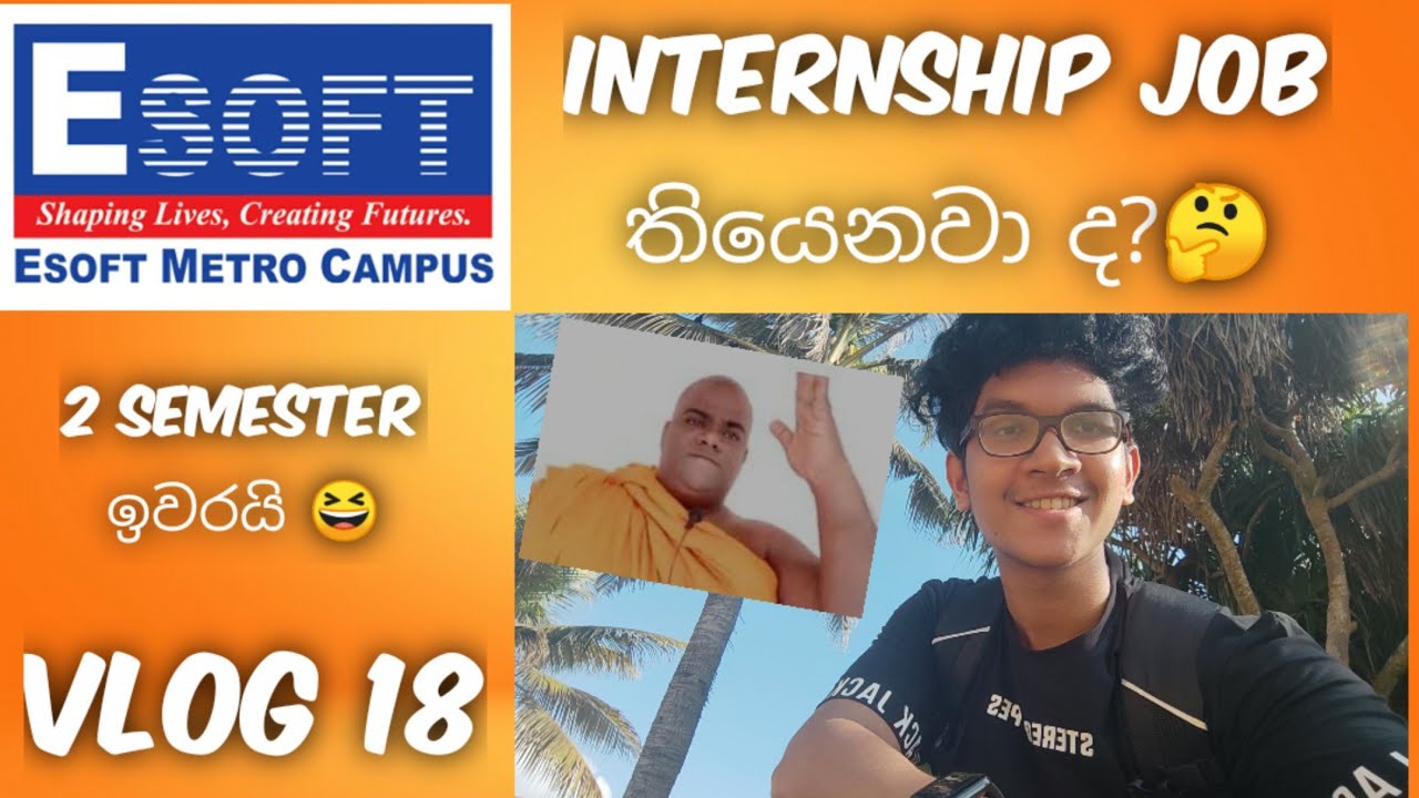 Vlog 18 2 Semester ඉවරයි Internship Job තියෙනවා ද? 😮 - YouTube