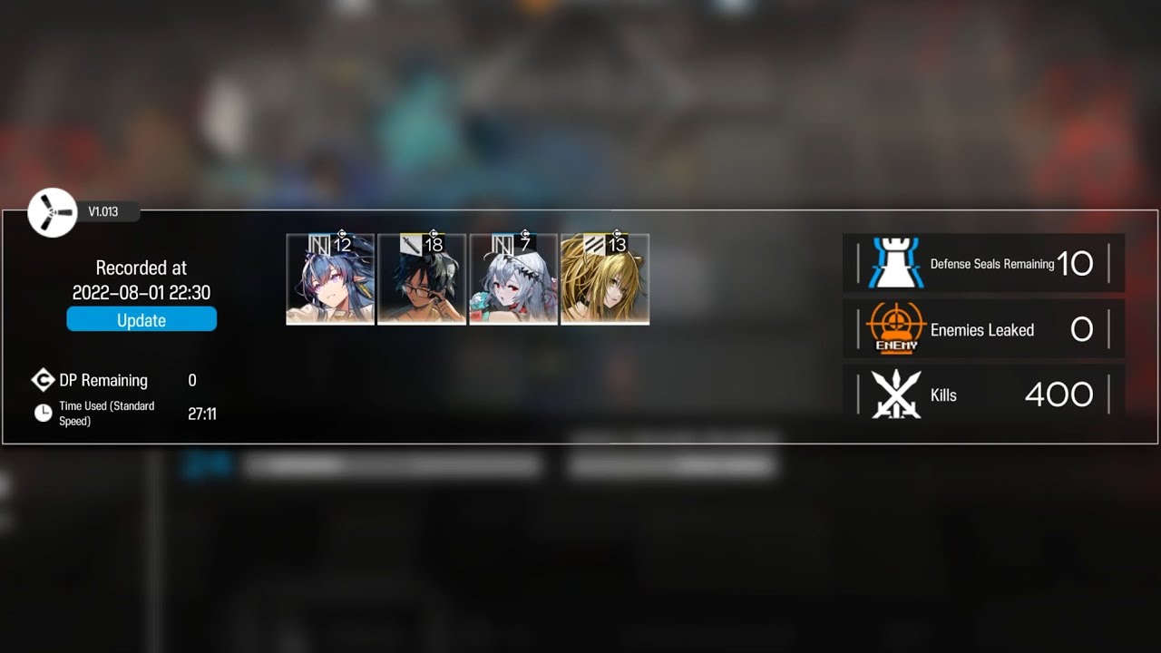 [Arknights] Annihilation 11 - Columbia South Prison - 4 Op Clear ft ...