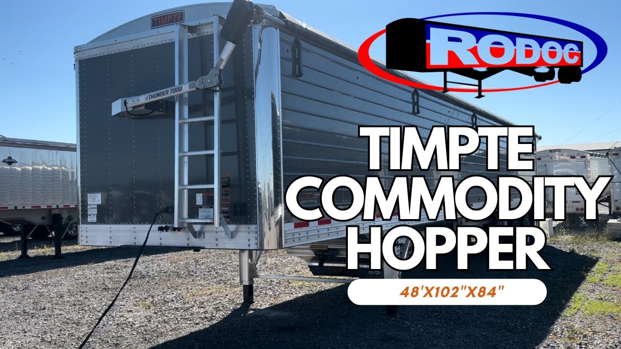Timpte Commodity Hopper, 48x102x84 Tri Axle - YouTube