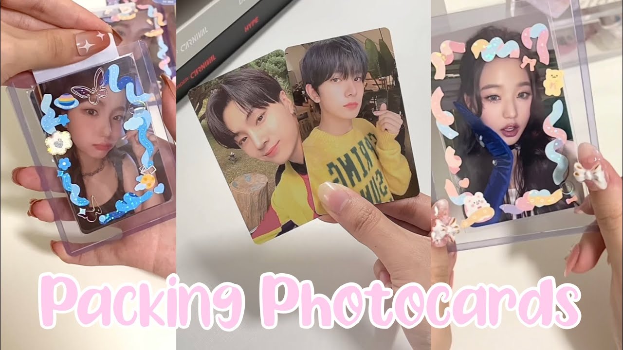 🦋💙 Packing Kpop Photocards #2 [ ASMR ] | tiktok compilation | - YouTube