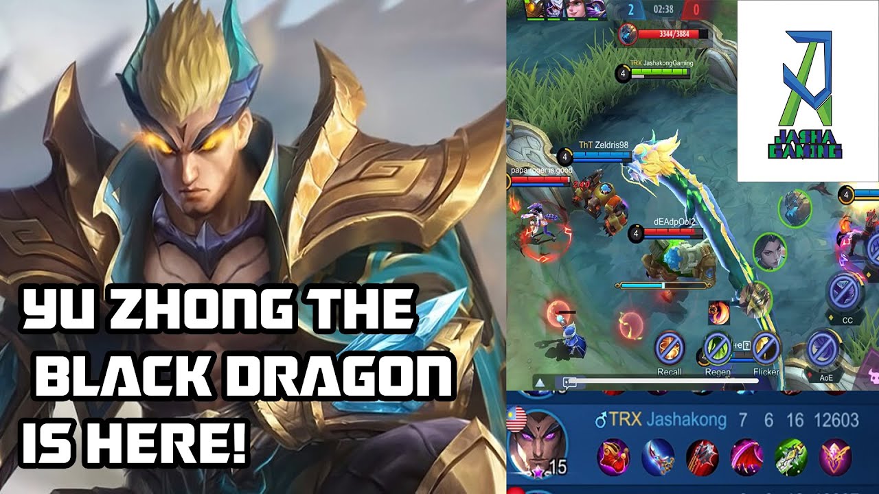 YU ZHONG THE BLACK DRAGON IS HERE! | Yu Zhong Gameplay | Mobile Legends ...