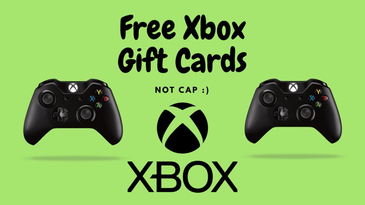 How To Get FREE XBOX GIFT CARDS YouTube how-to-get-free-xbox-gift-cards-youtube