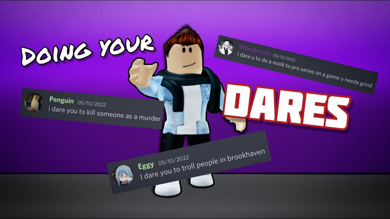 ROBLOX funny dares! - YouTube