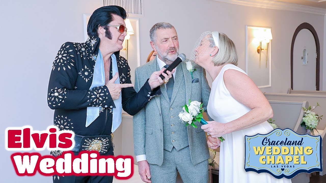 Louise & Keith's Elvis Wedding in Las Vegas | Graceland Chapel - YouTube