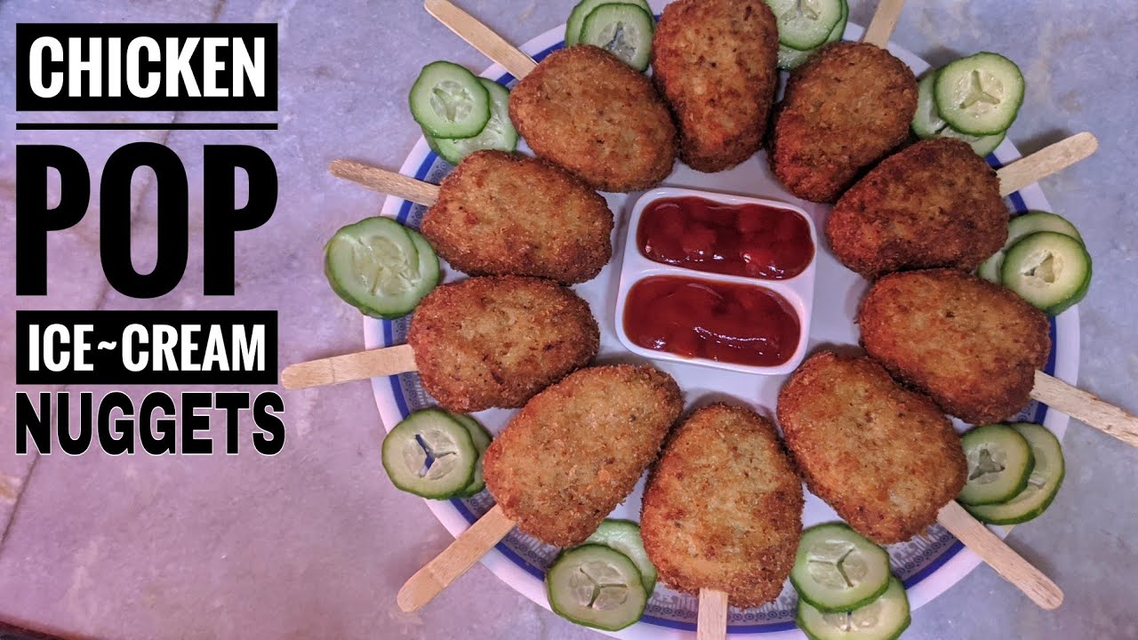 HOMEMADE CHICKEN Ice-cream Nuggets recipe || How to make crispy chicken ...