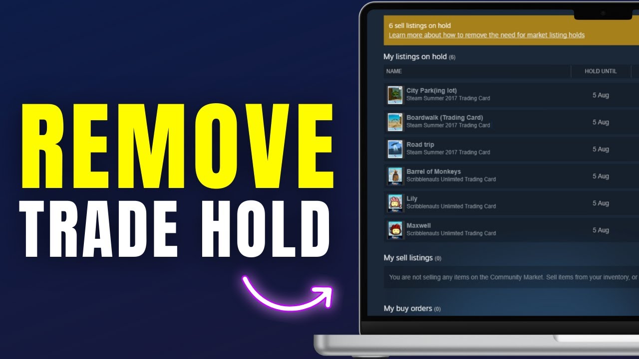 How To Remove Steam Trade Hold - YouTube