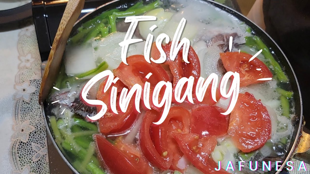 sinigang na ulo ng snapper fish// cooking with Jafunesa - YouTube