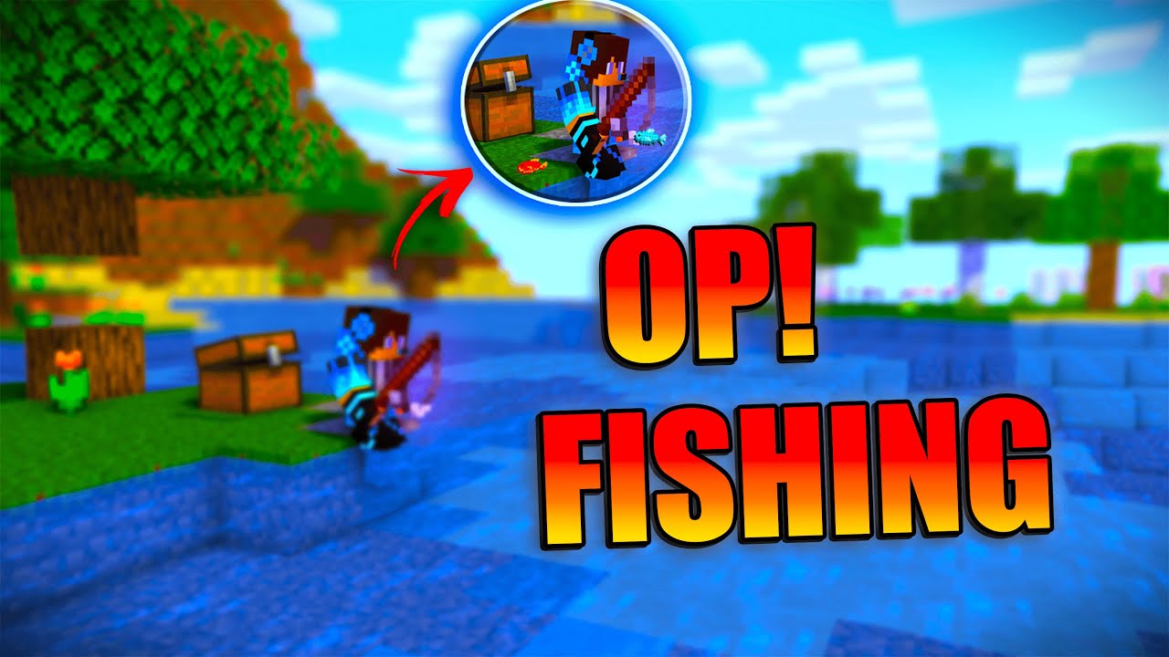 Minecraft but op fishing gives op loot #minecraft - YouTube