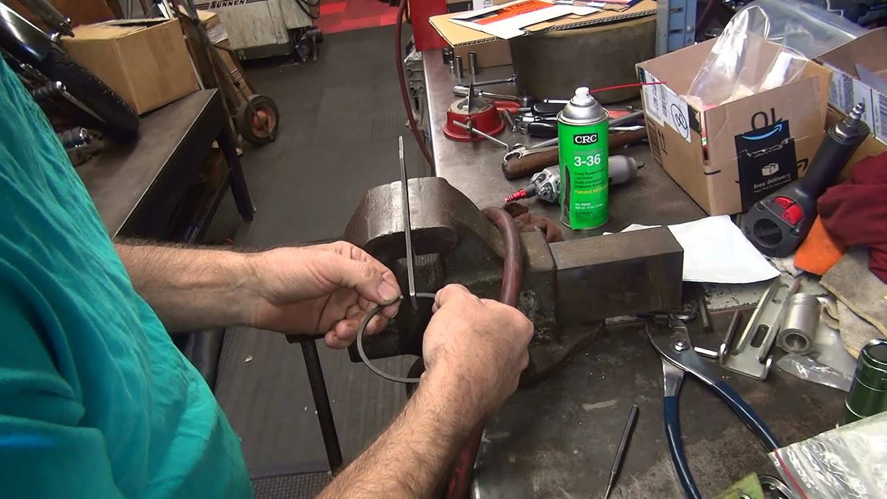 #154-B how to do it, gap file & install piston rings shovel pan evo xl ...