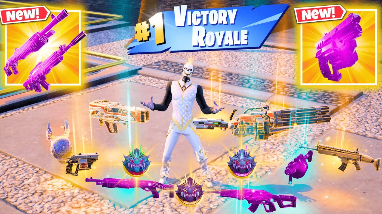 ALL MYTHIC AND EXOTIC GUNS IN FORTNITE (NEW! Fortnite Chapter 6 Season ...