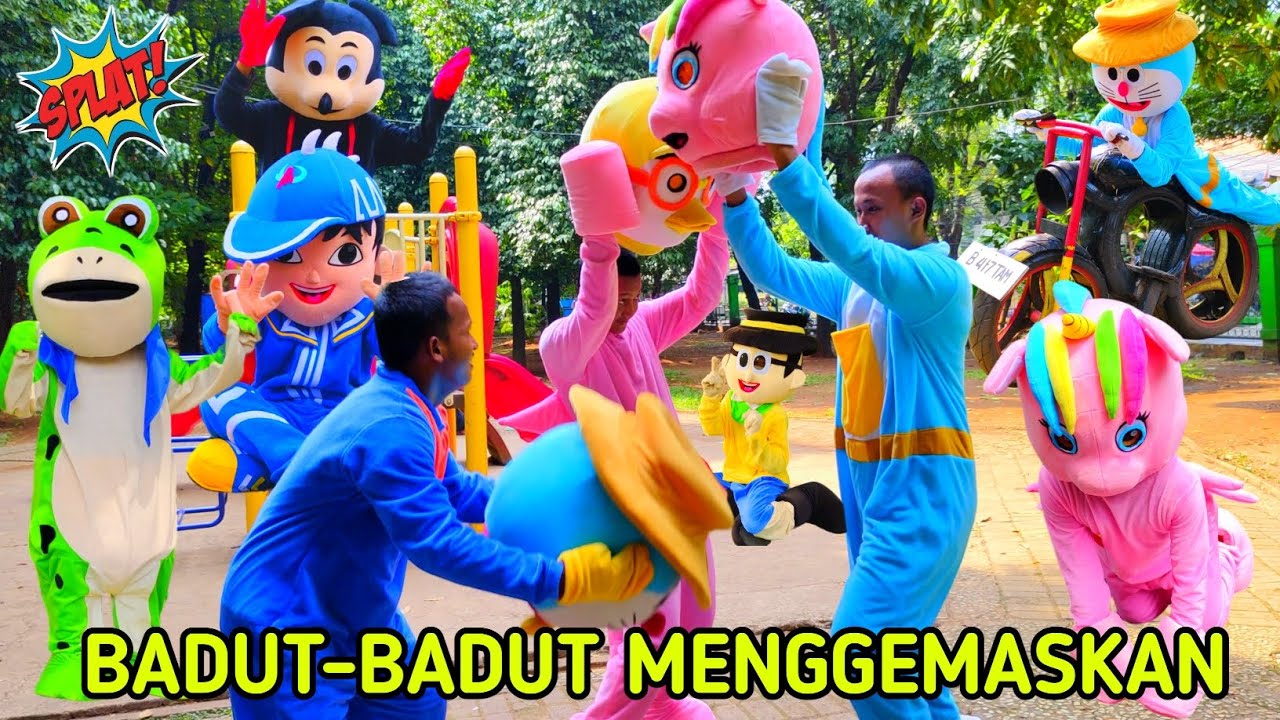 Lagu kalau kau suka hati tepuk tangan versi badut-badut lucu ~ lagu ...