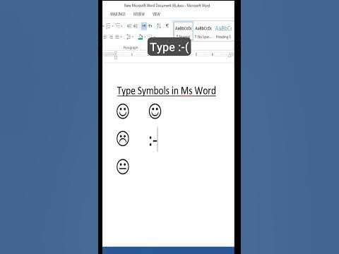 Insert Smileys In ms Word | Symbols in ms word | Emojis in ms word ...