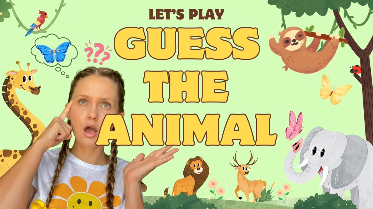 GUESS the ANIMAL GAME 🐸🐵💚 - YouTube