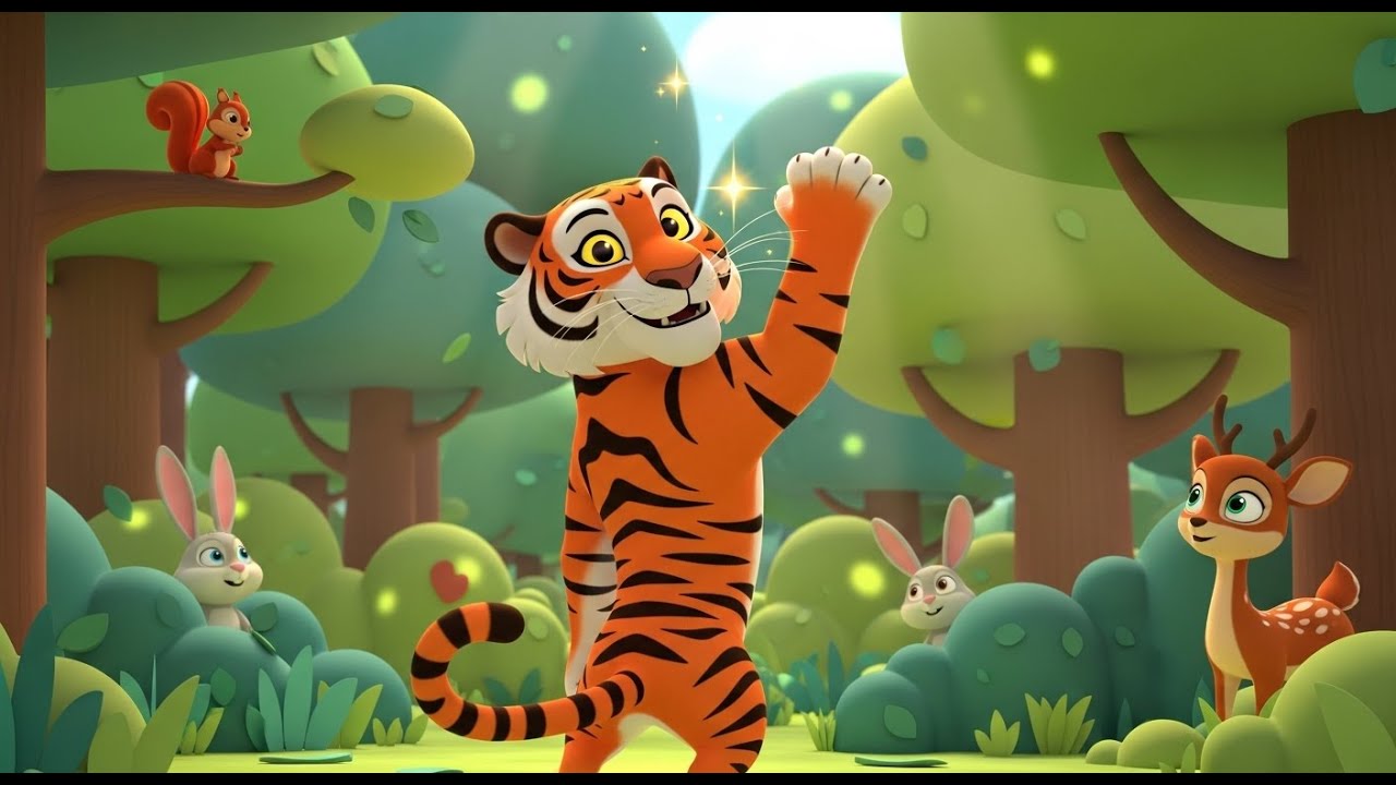 The Tiger Who Counted Trees | Best Nursery Rhymes and Kids Songs ...