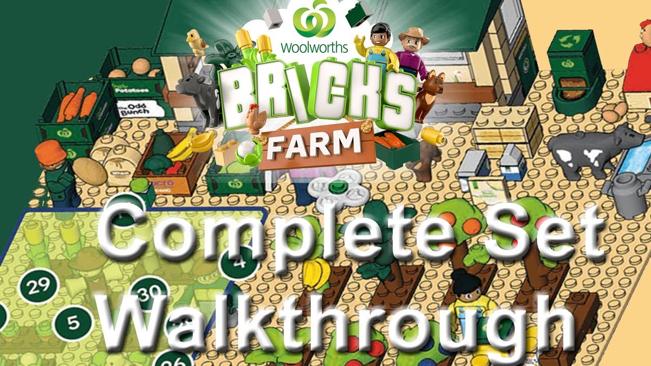 Woolworths Bricks Farm Complete Set Walkthrough | #Woolworths # ...