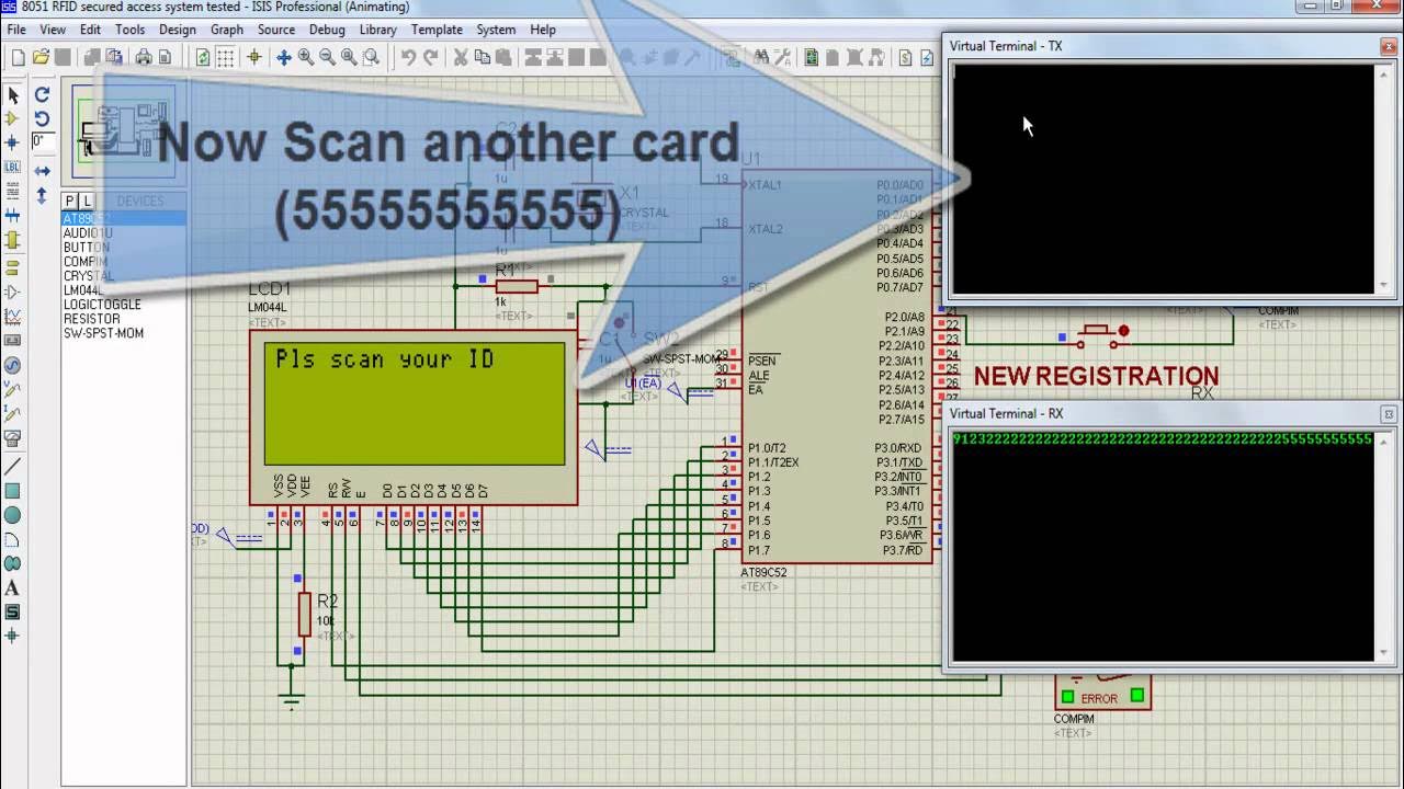 How to interface RFID based access system with 8051 microcontroller ...