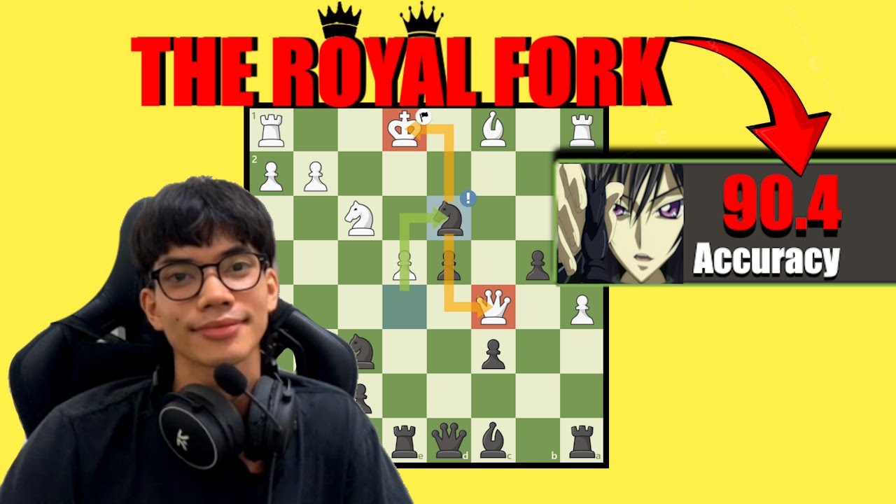 Chess The Royal Fork! My First 90 ACCURACY!? - YouTube