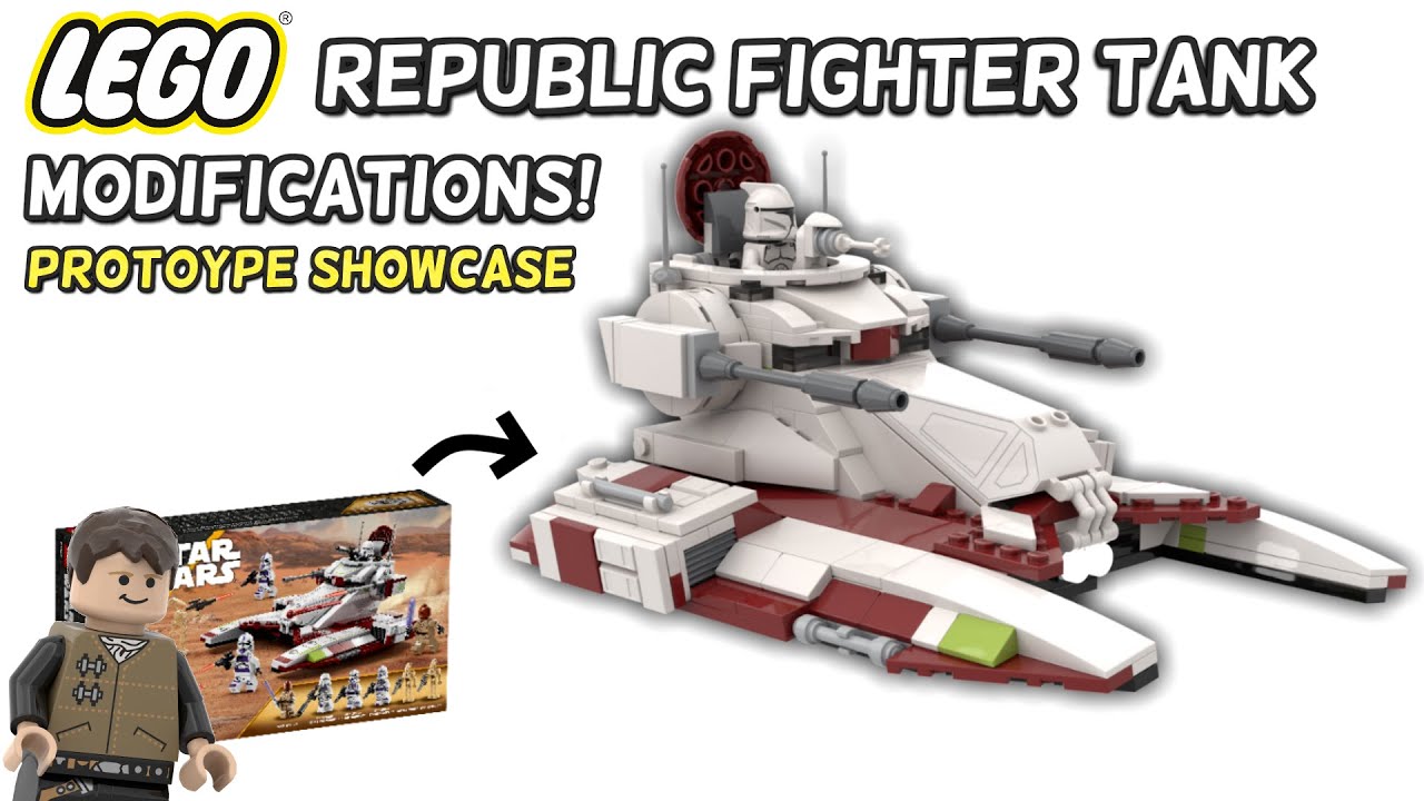 Lego Star Wars Republic Fighter Tank Modifications Prototype! - YouTube