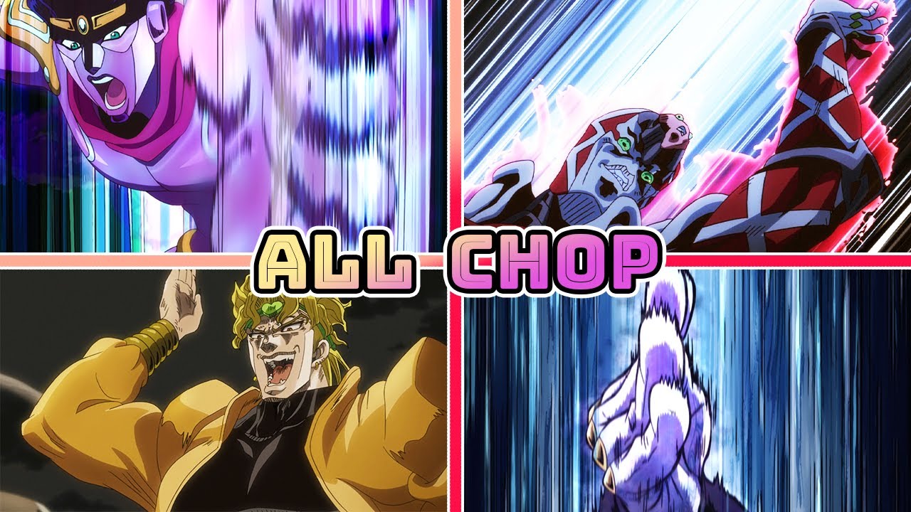 All karate chops - JoJo's Bizarre Adventure - YouTube