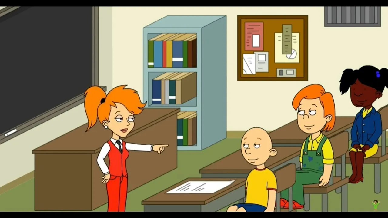 Caillou Fails at his Math Test | Grounded - YouTube