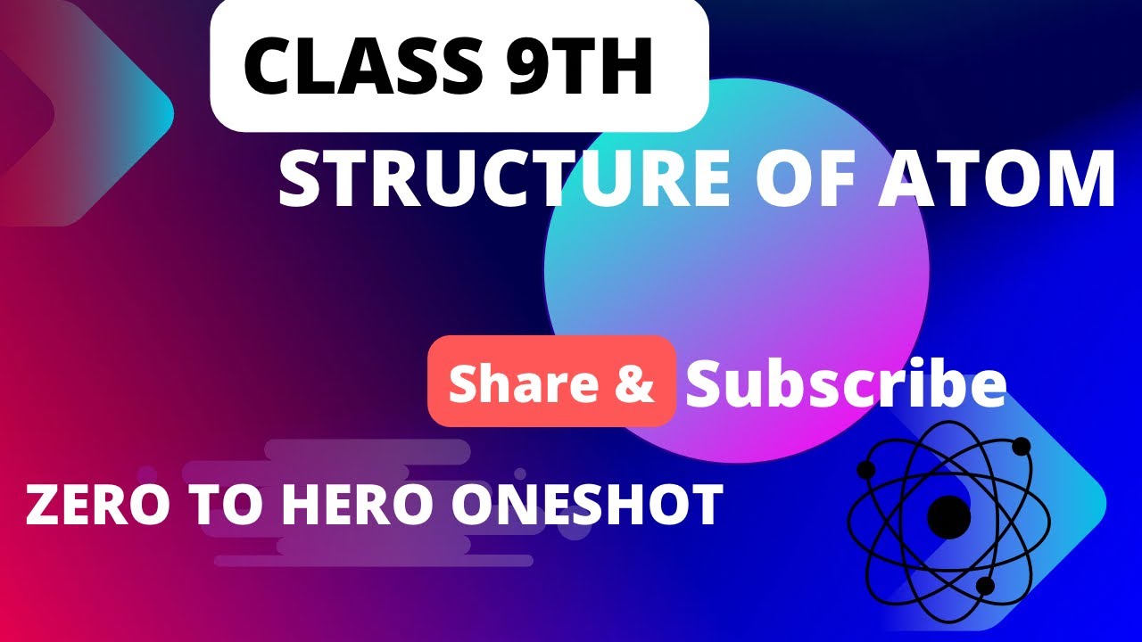 Structure of Atom in Oneshot || Complete chapter | Class 9th Science ...