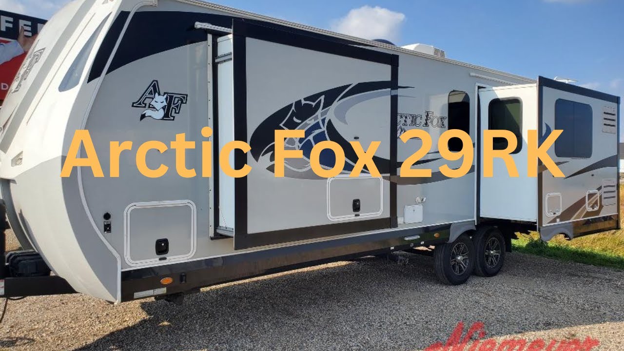 HUGE KITCHEN! Arctic Fox 29RK Travel Trailer - YouTube