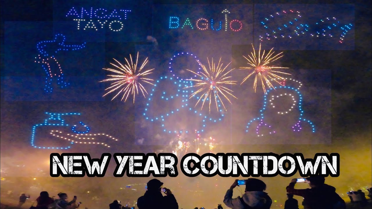 NEW YEAR COUNTDOWN 2021| DRONE SHOW|AT MELVIN JONES,BAGUIO CITY - YouTube