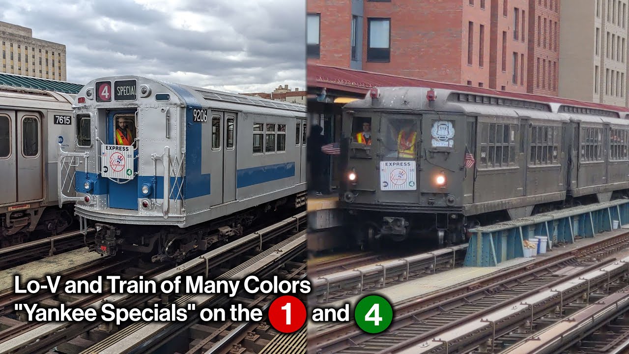 NYCT Subway: NYTM Lo V and TOMC Action on the 1 and 4 Lines for Yankee ...