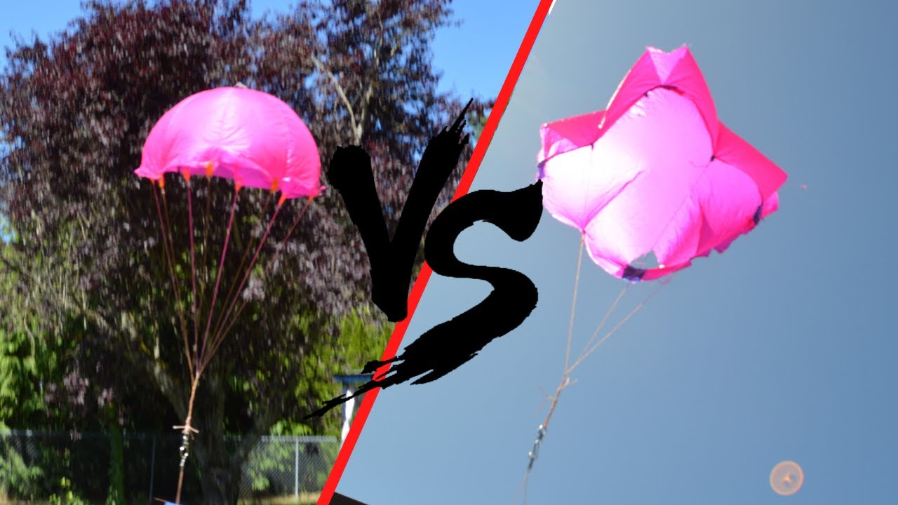 Round vs. Square Parachutes: Which is better? - YouTube