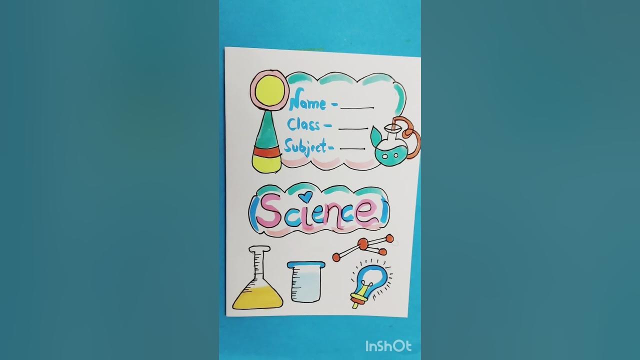 science front page design:: project work design #drawing #science # ...
