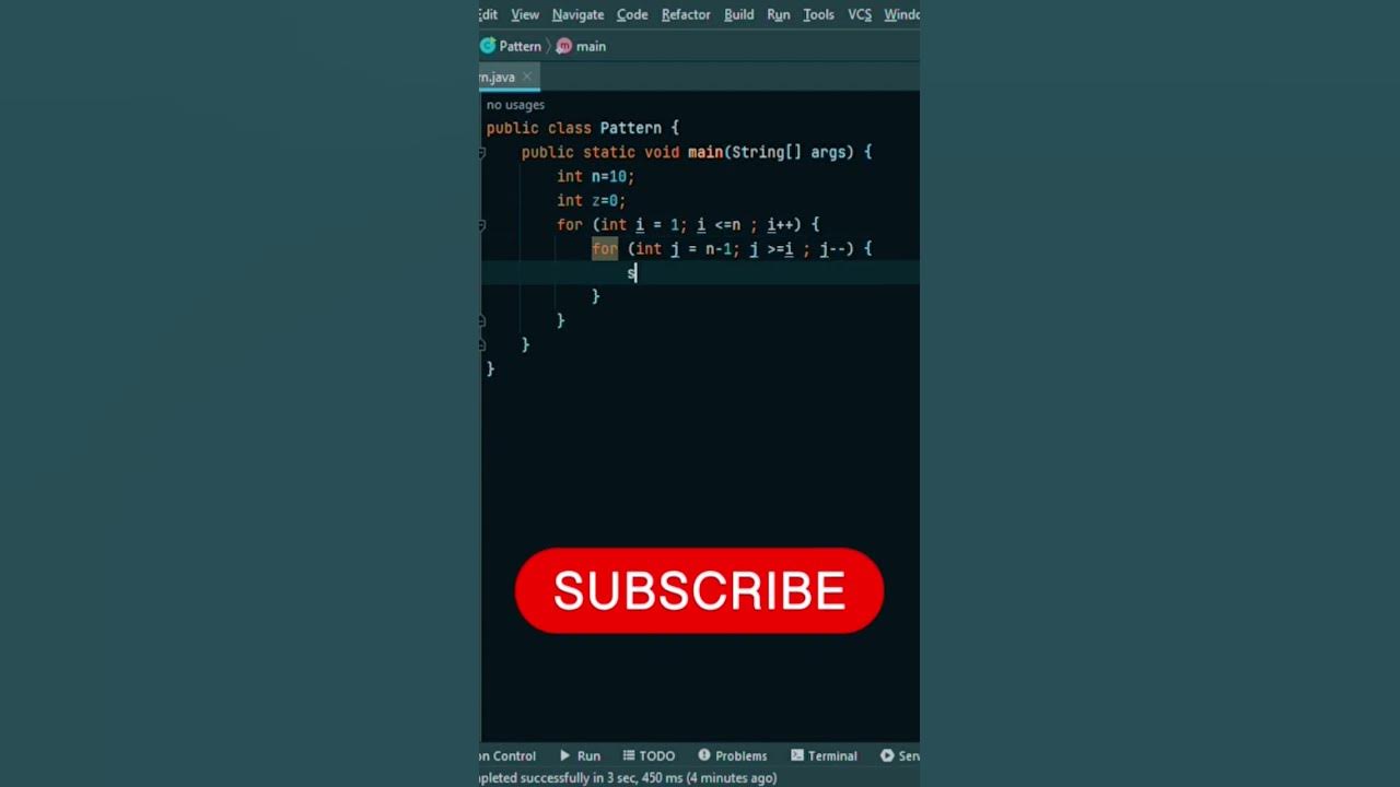Pattern Program Shorts Codingforbeginners Javaprogramming Learnjava Programmingforbeginners