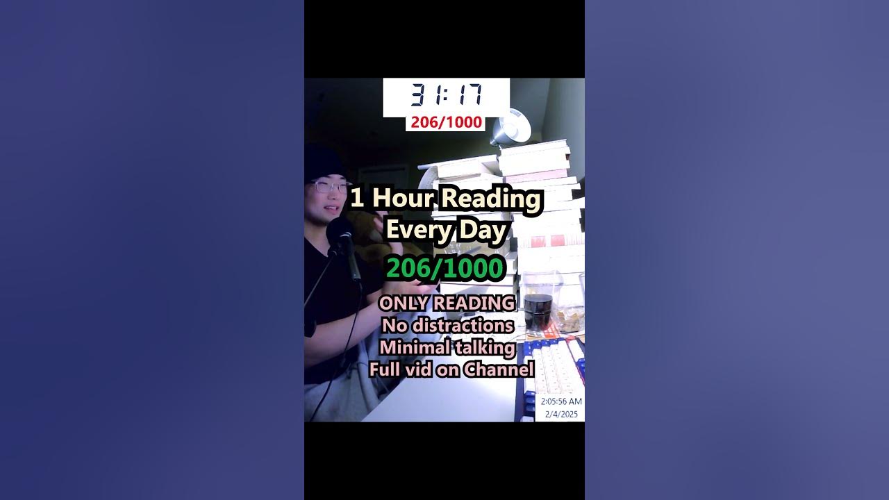 1 Hour Reading Every Day | 206/1000 - YouTube