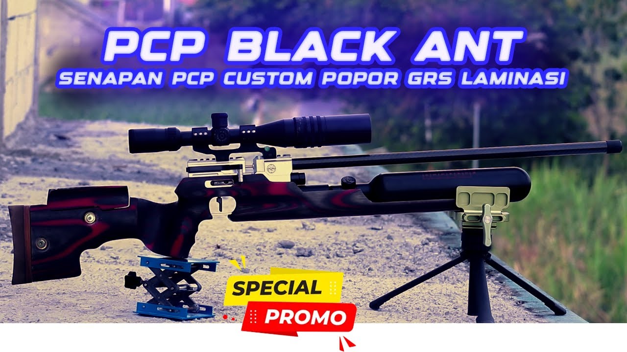 PCP BLACK ANT POPOR KAYU GRS LAMINASI PCP BIG GAME LONG RANGE TERBAIK ...
