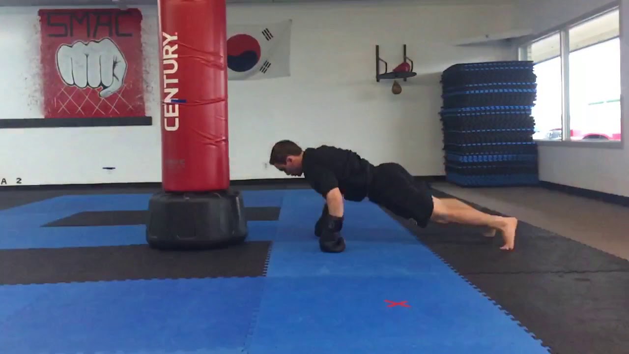 Boxing While Doing Pushups - YouTube