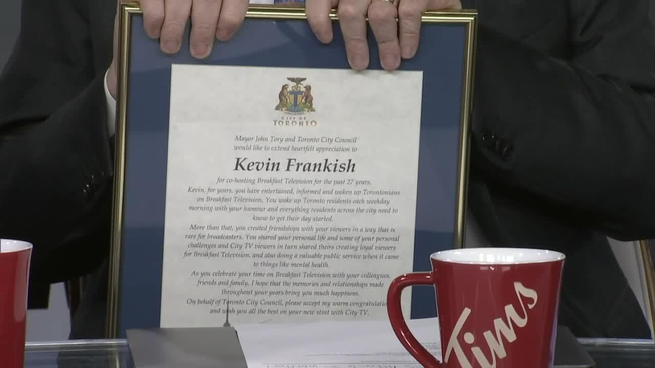 Celebrating Kevin Frankish's last day on Breakfast Television - YouTube