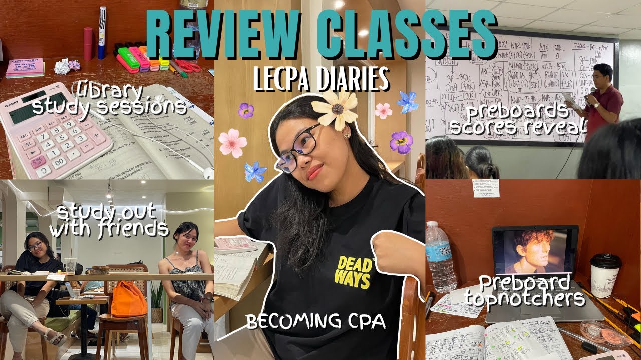 LECPA diaries 📚 | PRTC review classes, 1st preboard scores, library ...