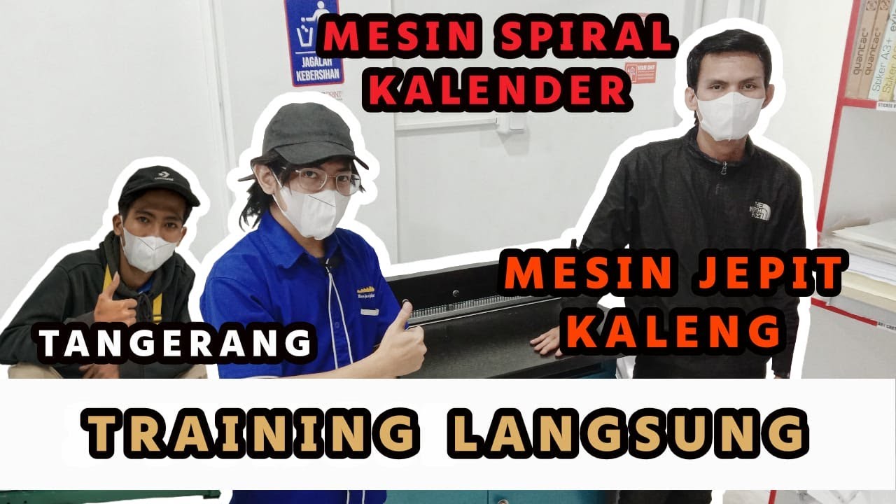 MESIN SPIRAL KALENDER dan MESIN JEPIT KALENG UNTUK TANGERANG - YouTube